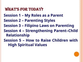 PES Responsible Parenting lecture to parents | PPT