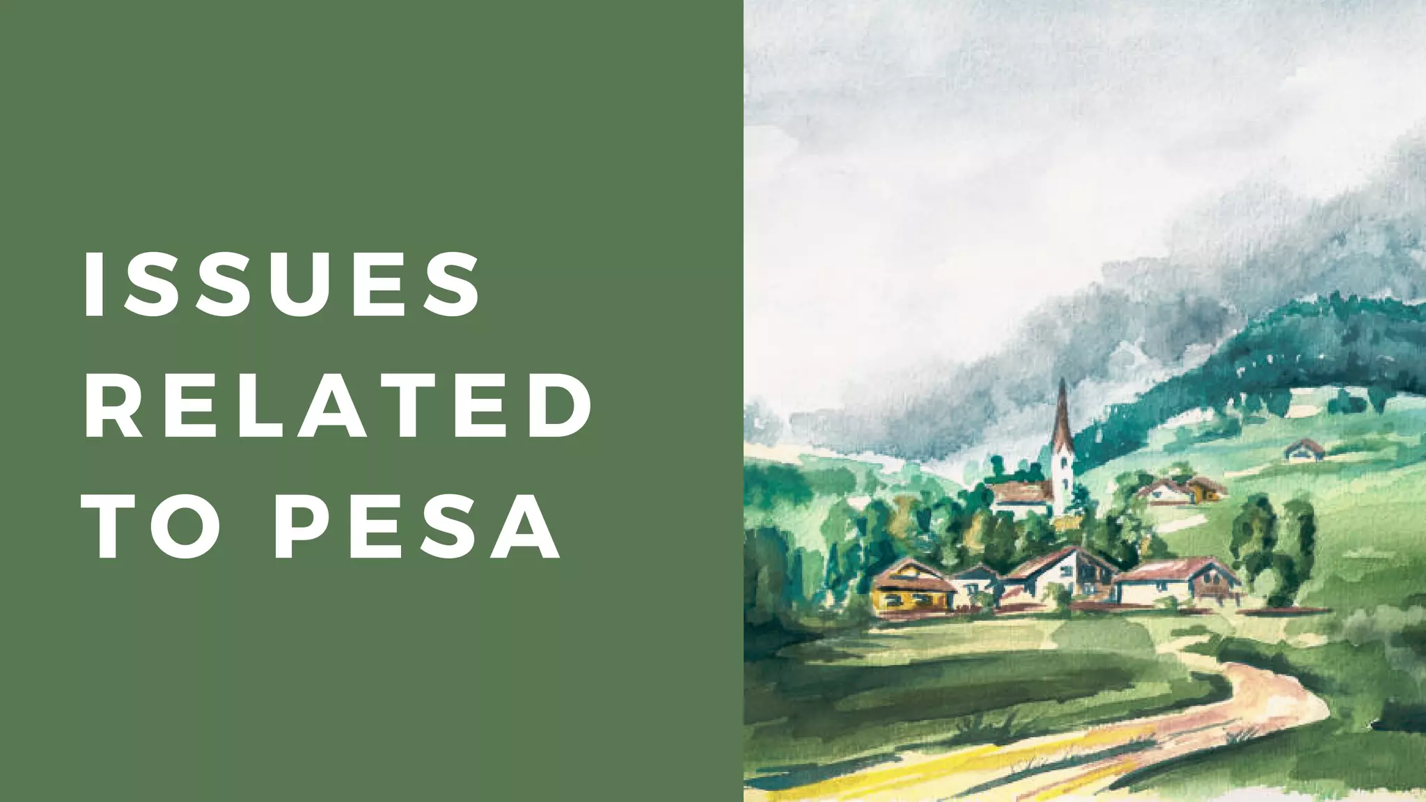 PESA - Panchayat (Extension to Scheduled Areas) Act, 1996 | PDF