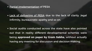 PESA - Panchayat (Extension to Scheduled Areas) Act, 1996 | PDF