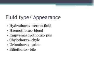 Pleural Effusion Lecture Note by Gboneme Sandra | PPTX