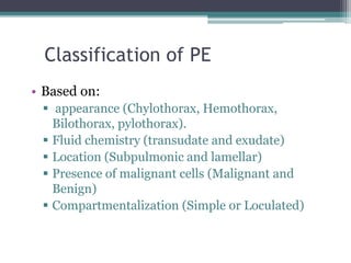 Pleural Effusion Lecture Note by Gboneme Sandra | PPTX