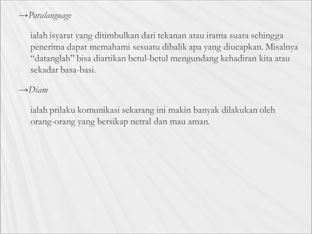 Pesan (kode verbal dan nonverbal) | PPT