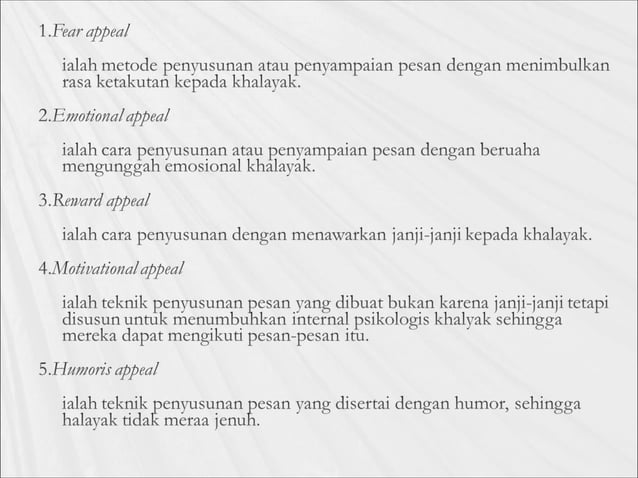 Pesan (kode verbal dan nonverbal) | PPT