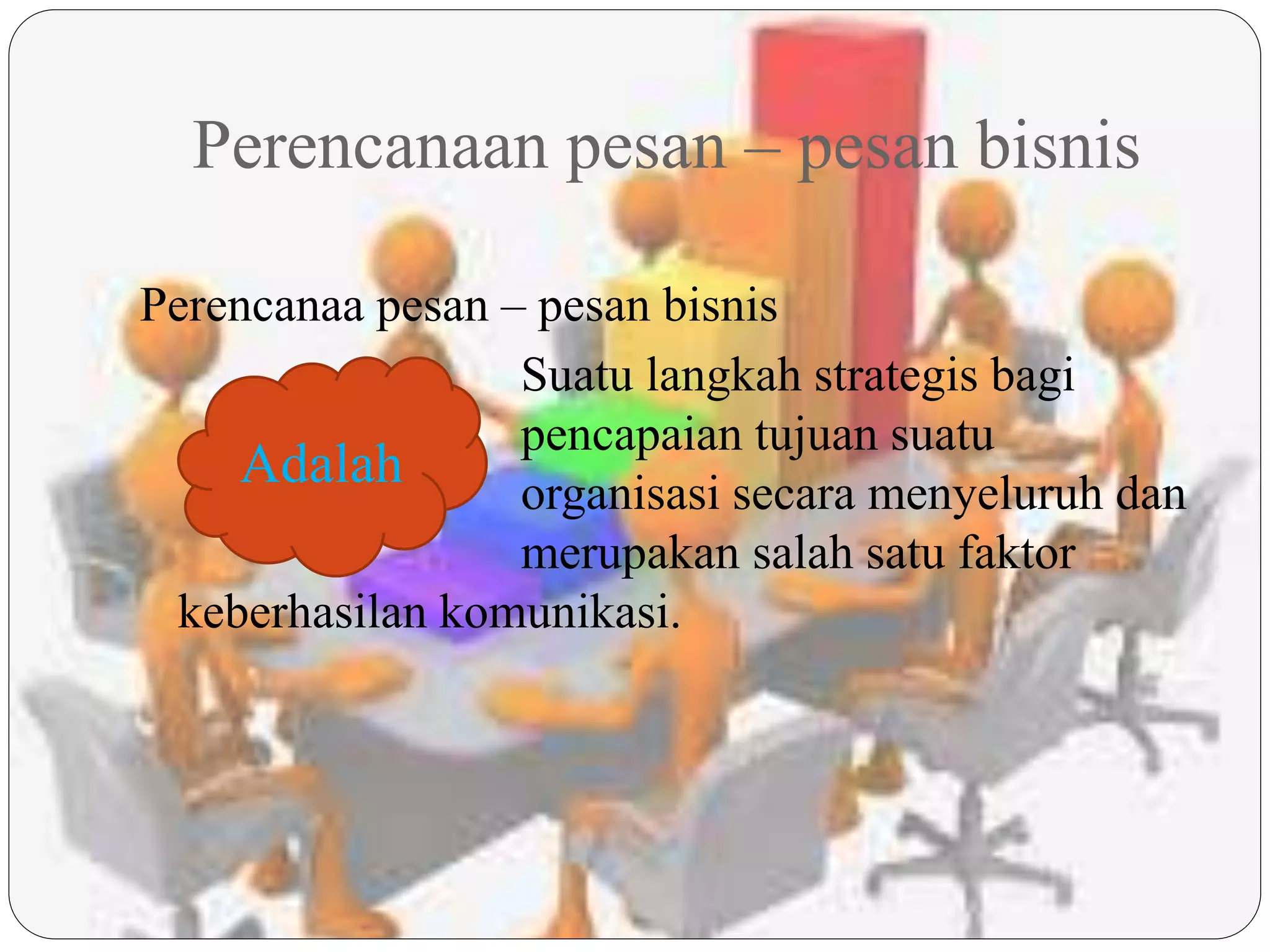 Perencanaan Pesan – pesan bisnis | PPTX