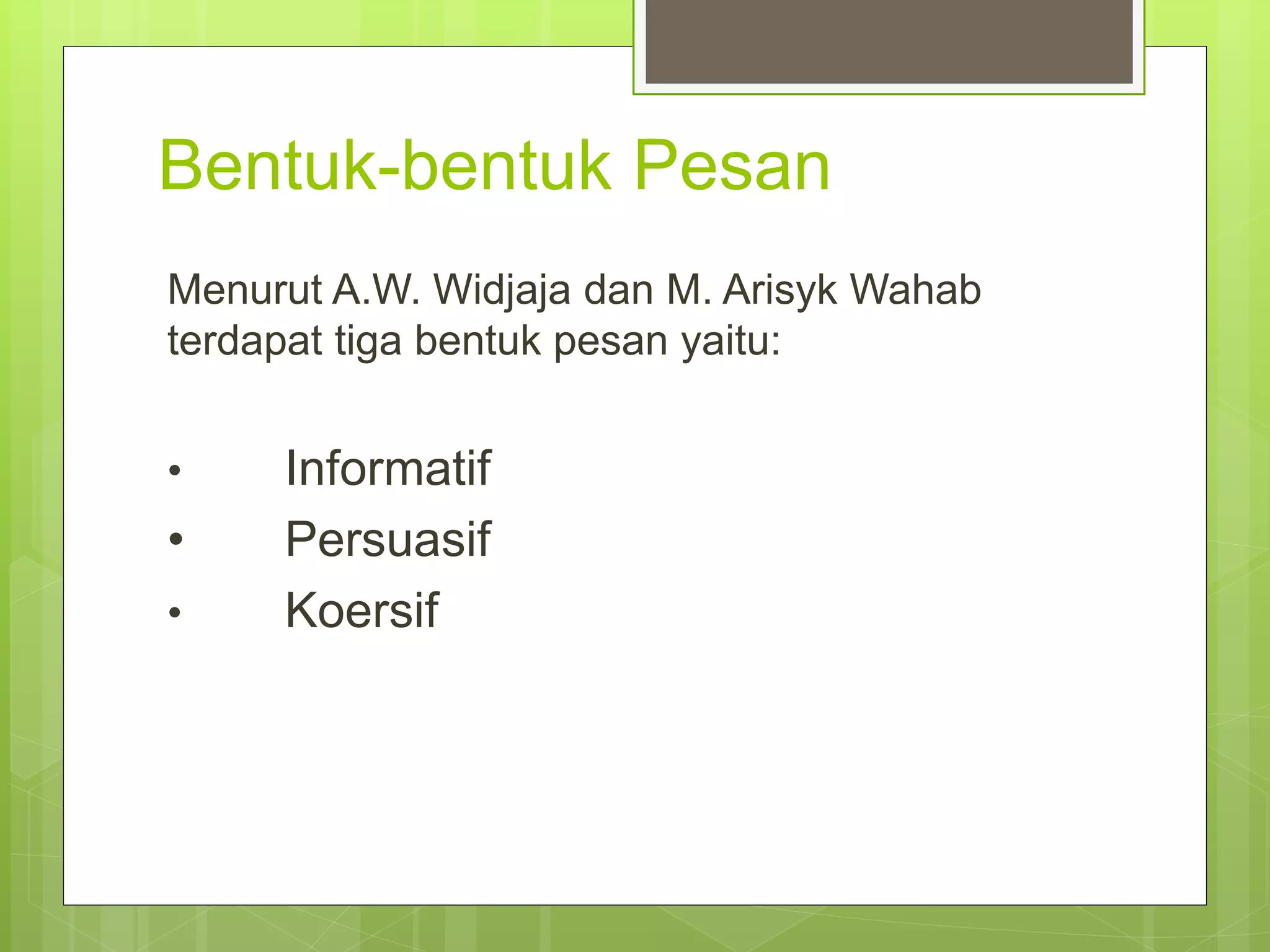 Pesan sebagai ide ppt | PPTX