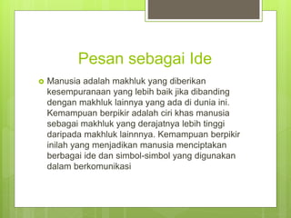 Pesan sebagai ide ppt | PPT