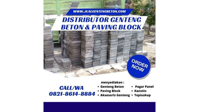 PESAN SEKARANG, Grass Block Untuk Carport | PPTX