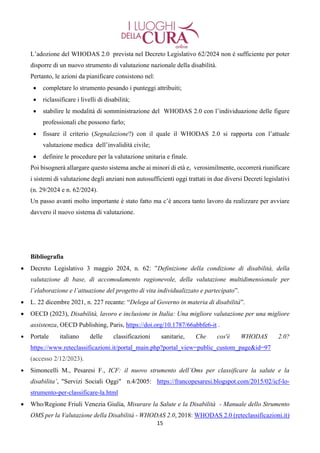 Il WHODAS 2.0: il nuovo strumento per la valutazione della disabilità | PDF