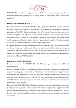 Il WHODAS 2.0: il nuovo strumento per la valutazione della disabilità | PDF