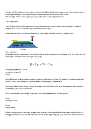 Pesawat sederhana | PDF
