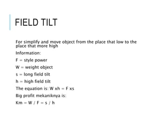 Pesawat sederhana PPT KELOMPOK 5 | PPTX | Physics | Science