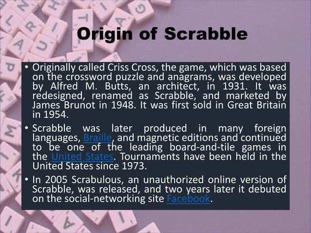 Unit 3 Scrabble Grade 8 P.E. | PPTX | Board Games and Puzzles | Games ...