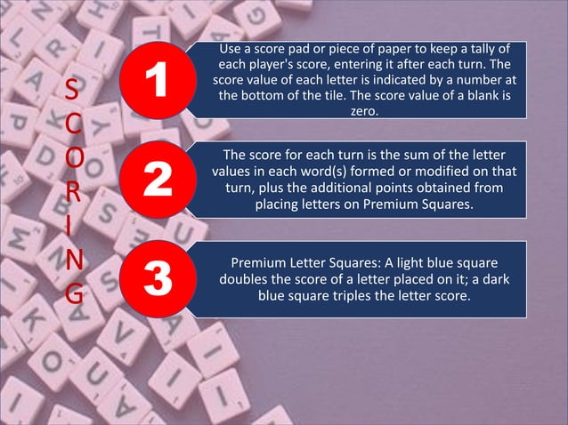 Unit 3 Scrabble Grade 8 P.E. | PPTX | Board Games and Puzzles | Games ...