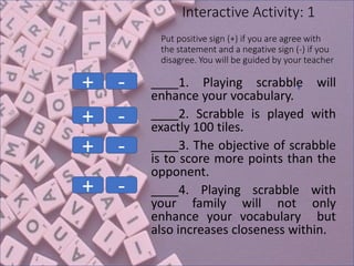 Scrabble Letters 1st Grade