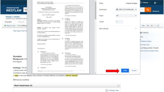 Introduction to Criminal Law Using Westlaw - Pesca | PPTX | Legal Services Industry | Industries