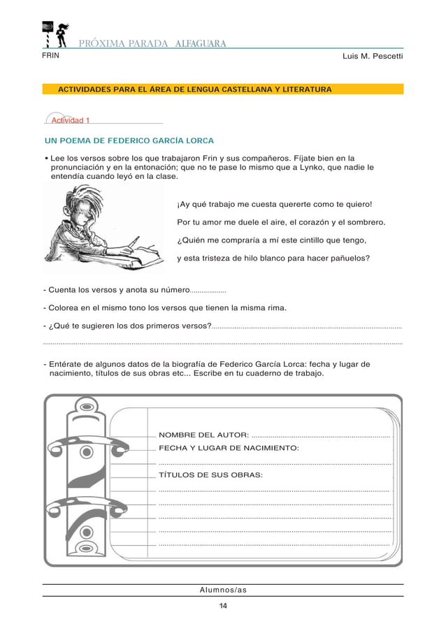 Pescetti luis-maria-frin-guia-lectura y actividades | PDF