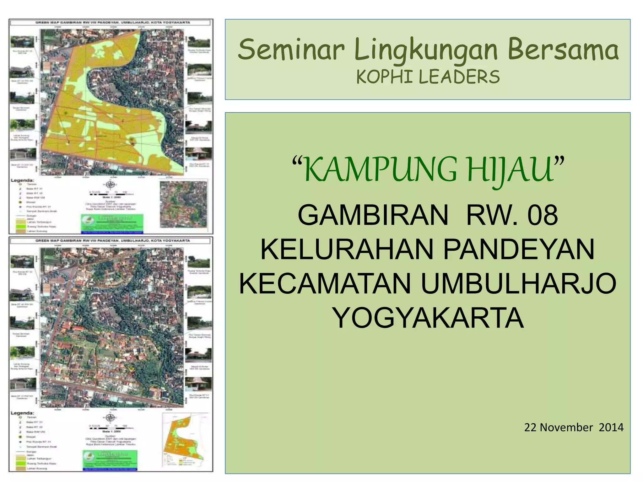 Kampung Hijau, Kampung inspirasi | PPTX