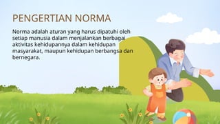 Peserta didik dapat mengklasifikasikan norma dan aturan yang berlaku di ...