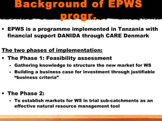 EPWS Experience presented by Dosteus Lopa -Rio +20, Brasil | PPT
