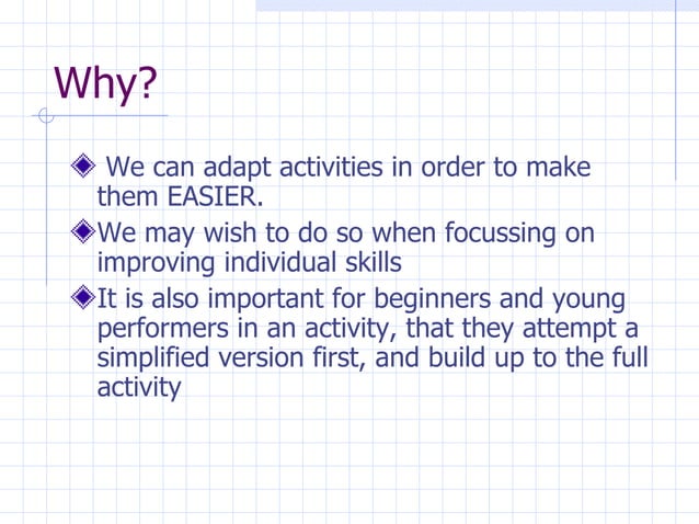 PE SG Adapting Activities | PPT