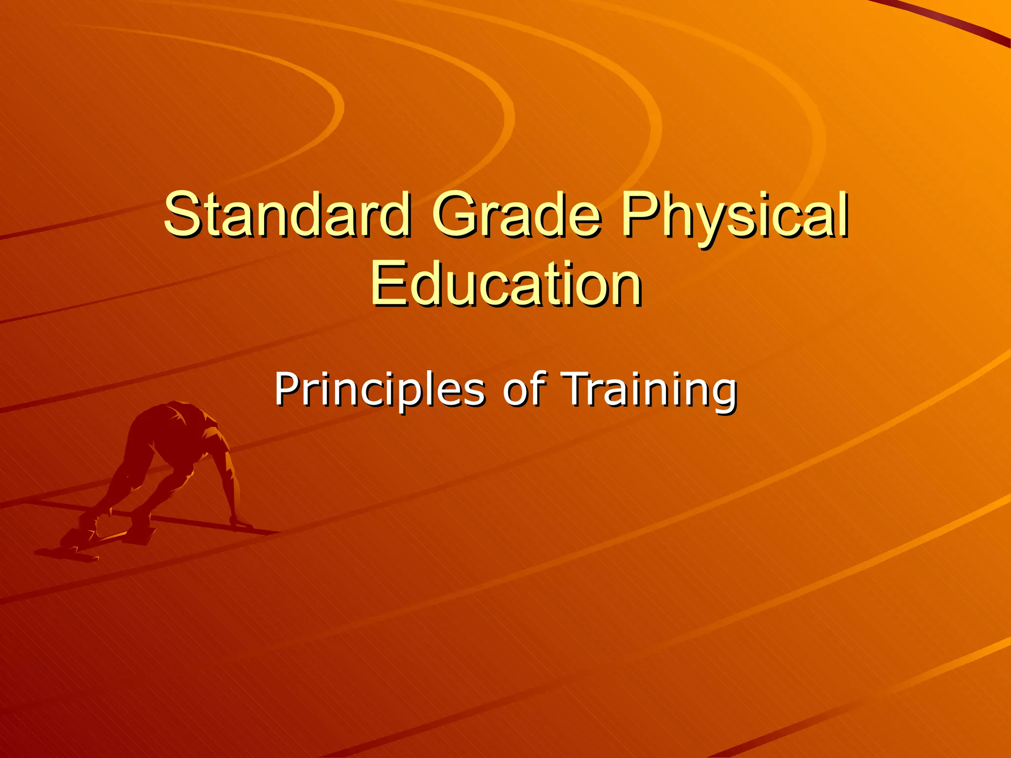 PE SG Principles of Training | PPT