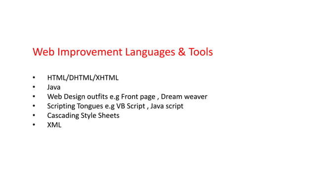 Web Design Presentation | PPTX | Web Design and HTML | Internet