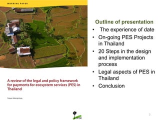 Legal and Policy Framework for Payment for Ecosystem Services (PES) in ...