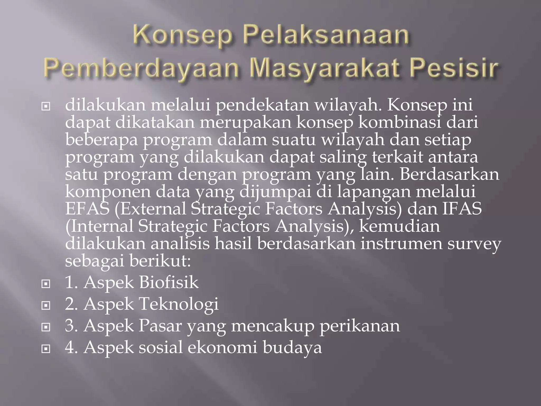 Pengembangan Ekonomi Masyarakat Pesisir Berbasis Manajemen Sumberdaya ...