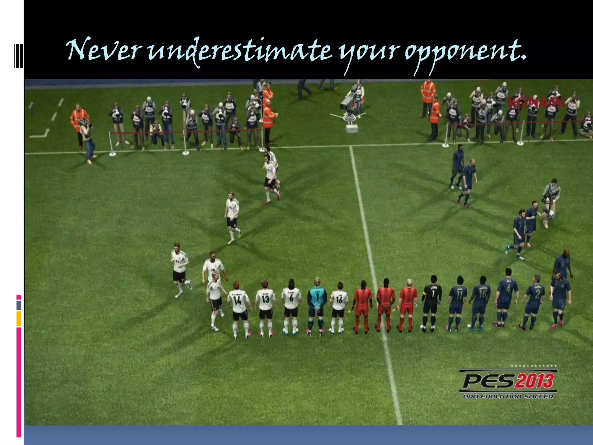 Me manifesto on Pro Evolution Soccer (PES) 2013 | PPT
