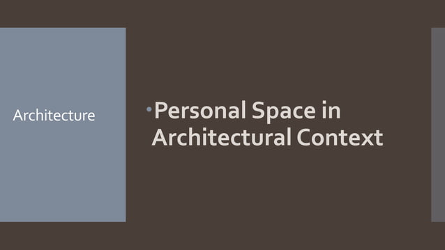 Pesonal space , territory ,crowding ,privacy and psychology of space ...