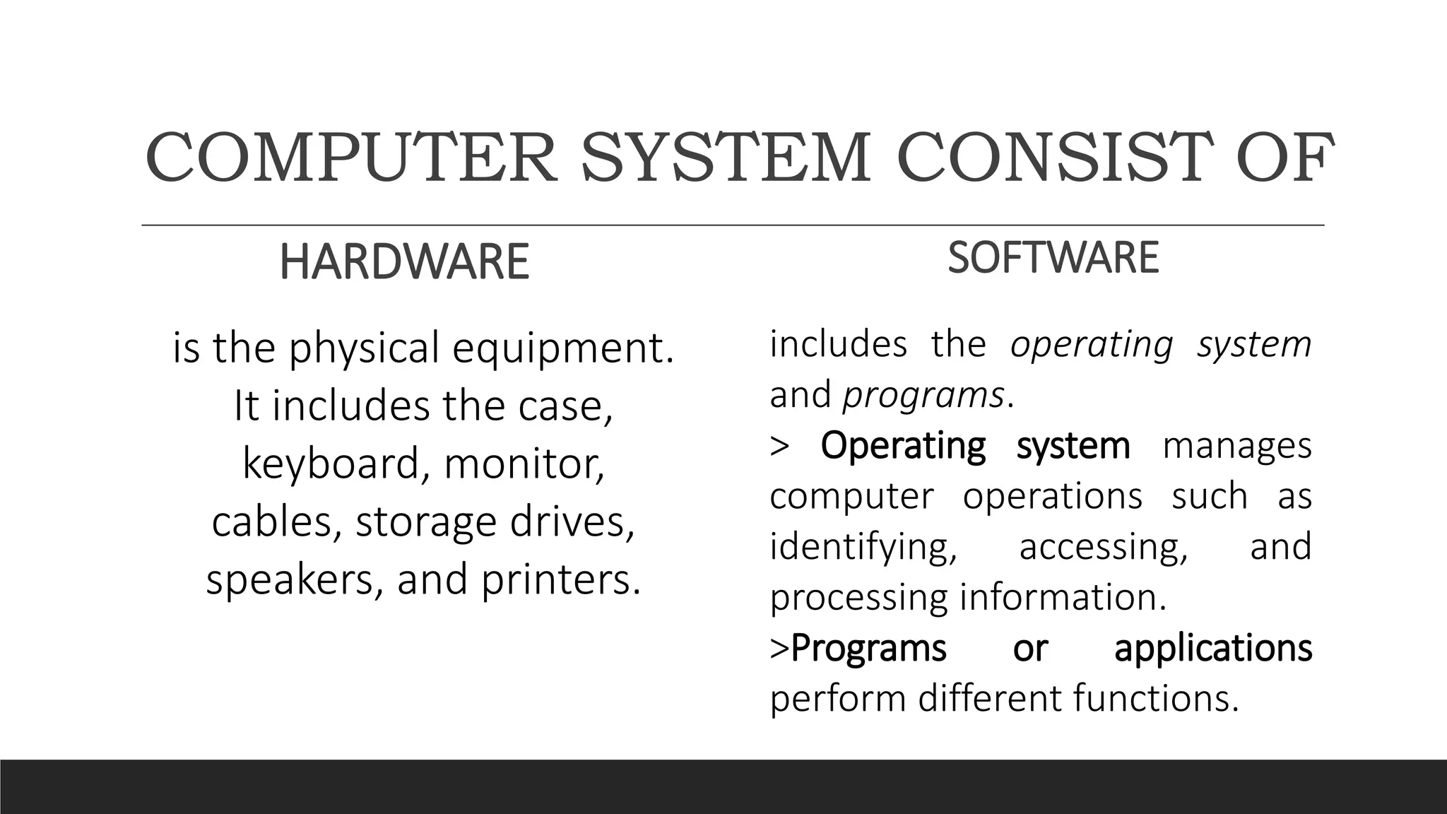 Pesonal systems | PPTX