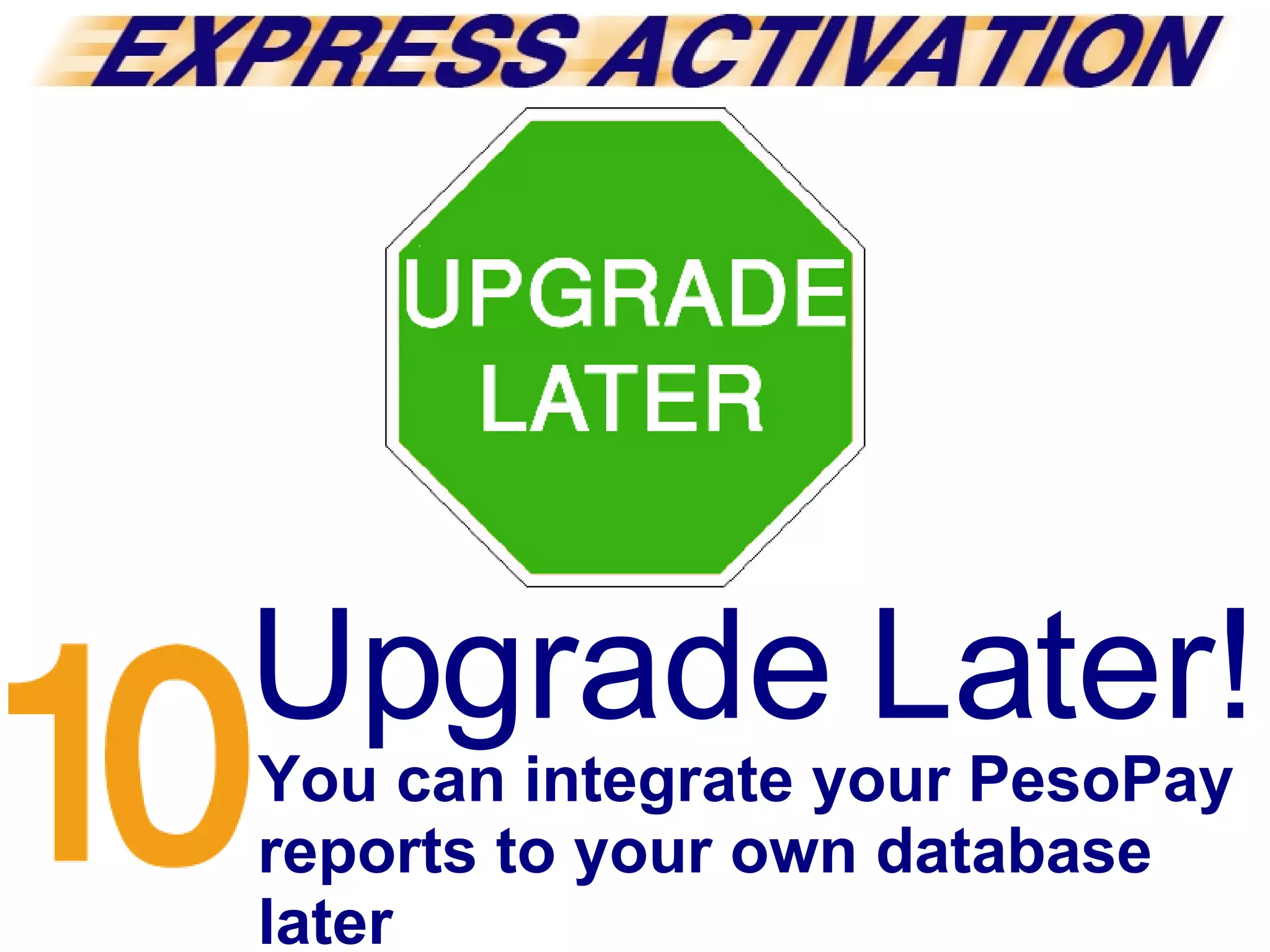 PesoPay Express Activation | PPT