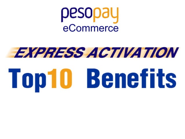 PesoPay Express Activation | PPT