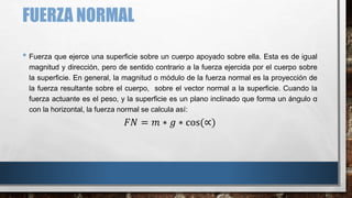 Peso y fuerza normal.. | PPTX