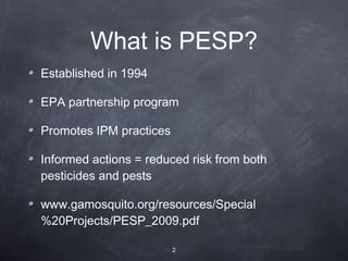 Pesticide Environmental Stewardship Program | PPT
