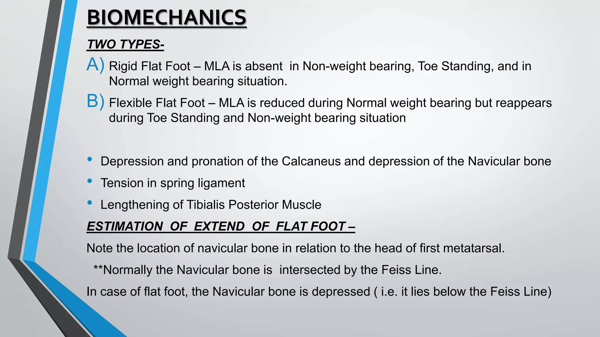Pes planus / Flat Foot | PPTX