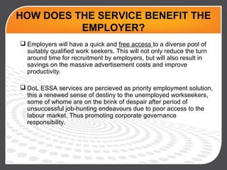 PUBLIC EMPLOYMENT SERVICES | PPT