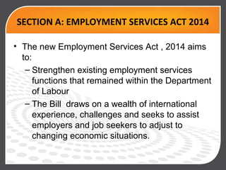 PUBLIC EMPLOYMENT SERVICES | PPT