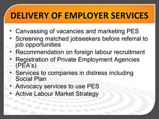 PUBLIC EMPLOYMENT SERVICES | PPT