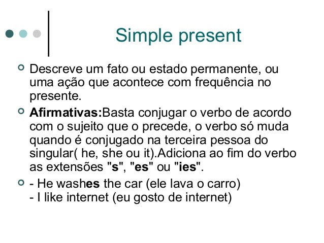 Inglês Simple Present X Simple Past