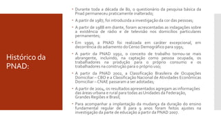 Pesquisa Nacional por Amostra de Domicílios - PNAD | PPTX