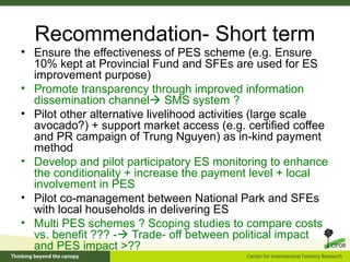 Scoping study on PES schemes Dak Nong | PPT