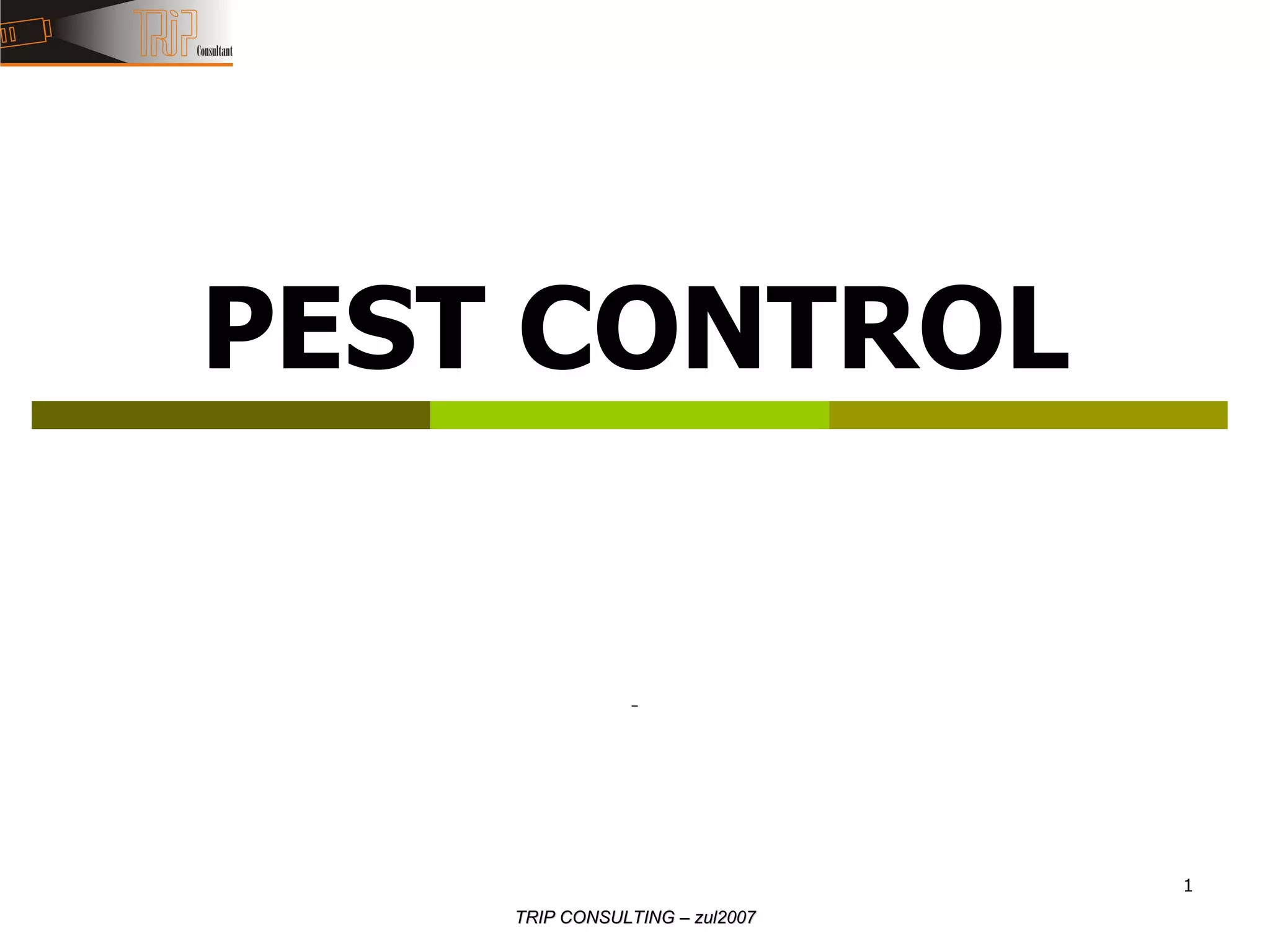 Pest Control Program | PPT