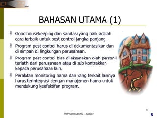 Pest Control Program | PPT