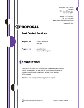 Pest control-services-proposal | PDF