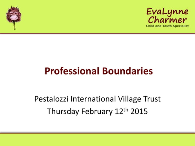 Professional Boundaries | PPTX