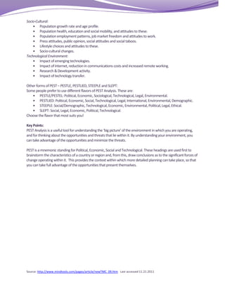 Pest analysis | PDF