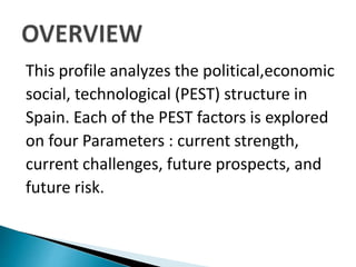 Pest analysis spain | PPTX