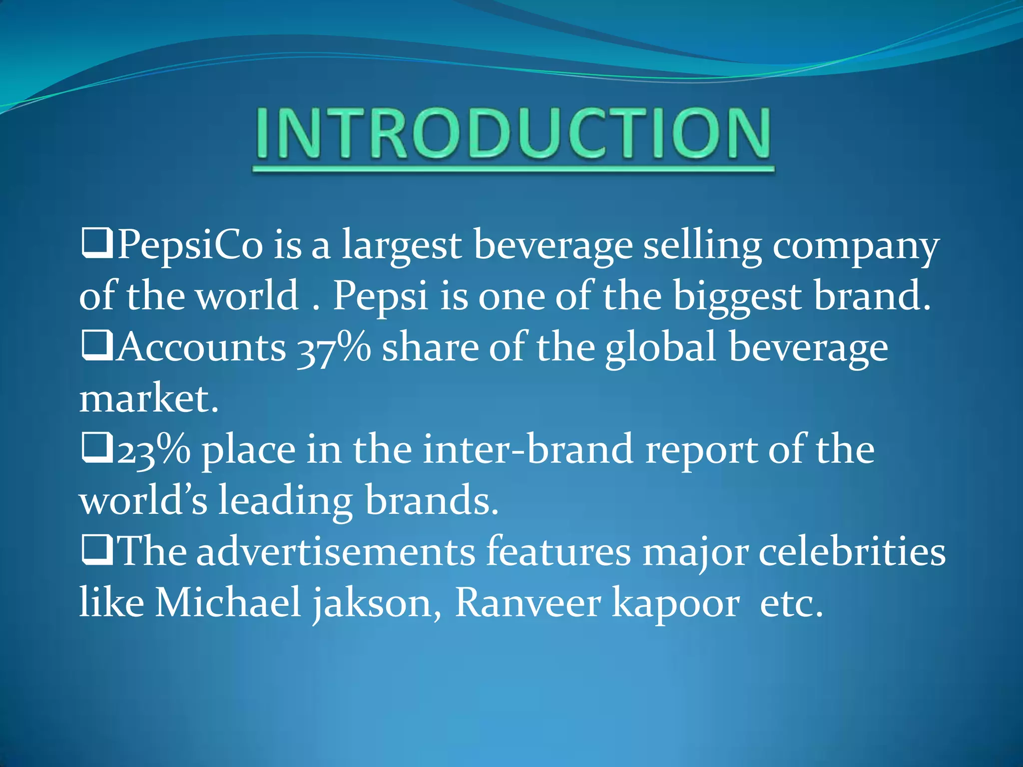 Pest analysis of pepsico | PPTX