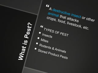 Pest control | PPT